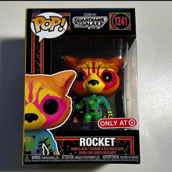Funko | Toys | Funko Pop Guardians Vol 3 Rocket Raccoon Blacklight ...